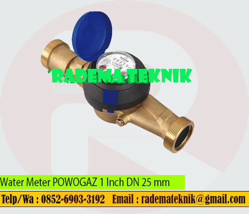Water Meter POWOGAZ 1 Inch DN 25 mm – RademaTeknik Indonesia
